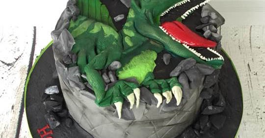 The Perfectionist Confectionist: Spinosaurus - Dinosaur Birthday Cake ...