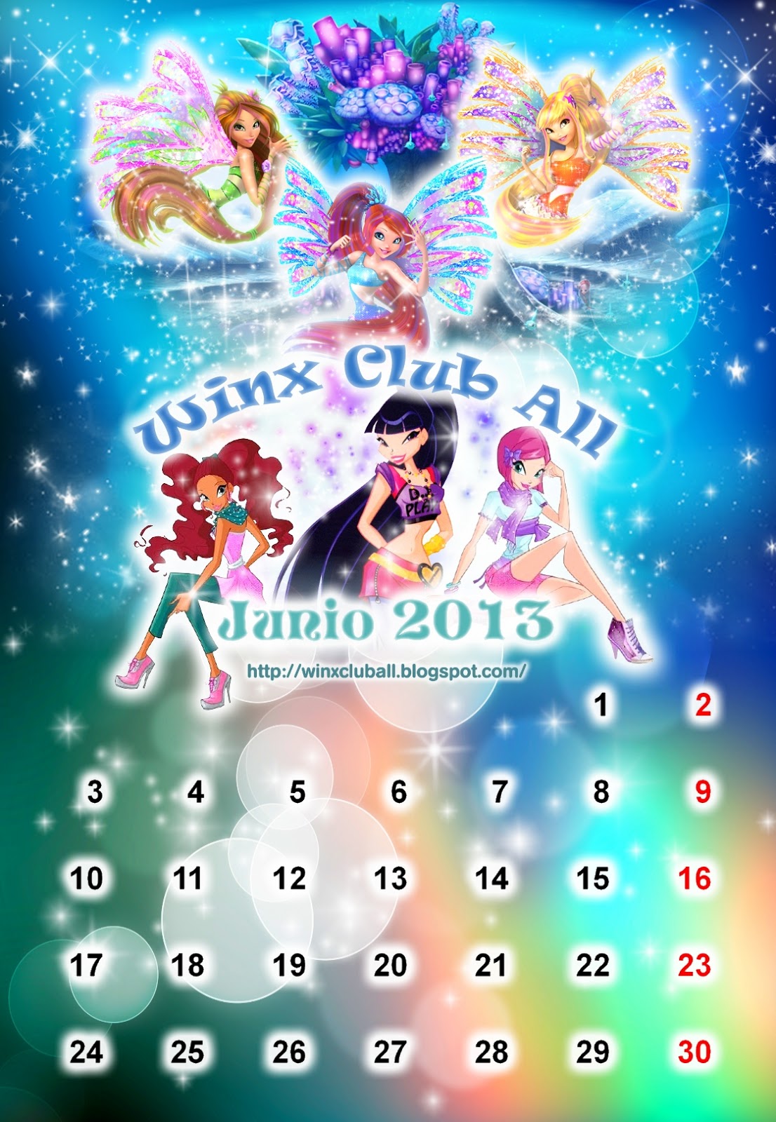 Calendario Winx Club All de Junio!! - Winx Club All