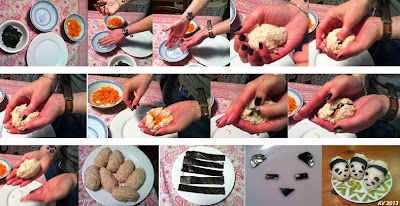 AV: Creative Inspirations : AV Recipe: How to Make Panda Shaped Rice Balls!