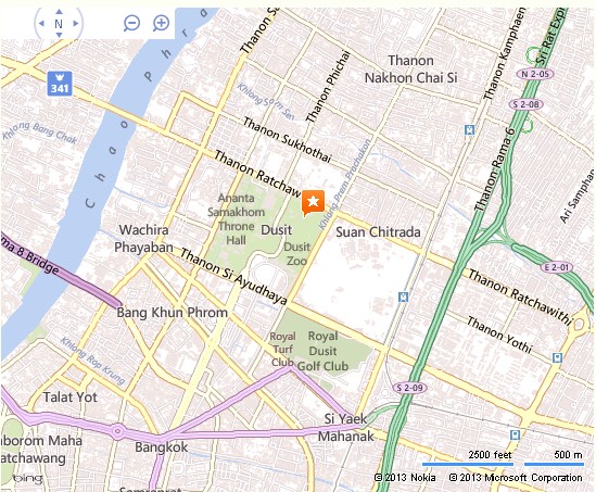 Dusit Zoo Bangkok Location Map | About BTS Bangkok Thailand Airport Map