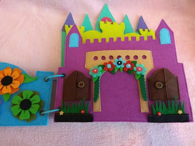 Molde Castelo-artesanato com feltro - Feltro e moldes para artesanato