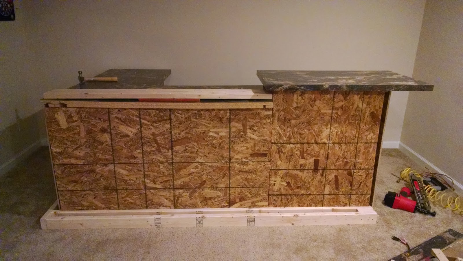 Road to the Ravenna: DIY Custom Bar with Stone Accent