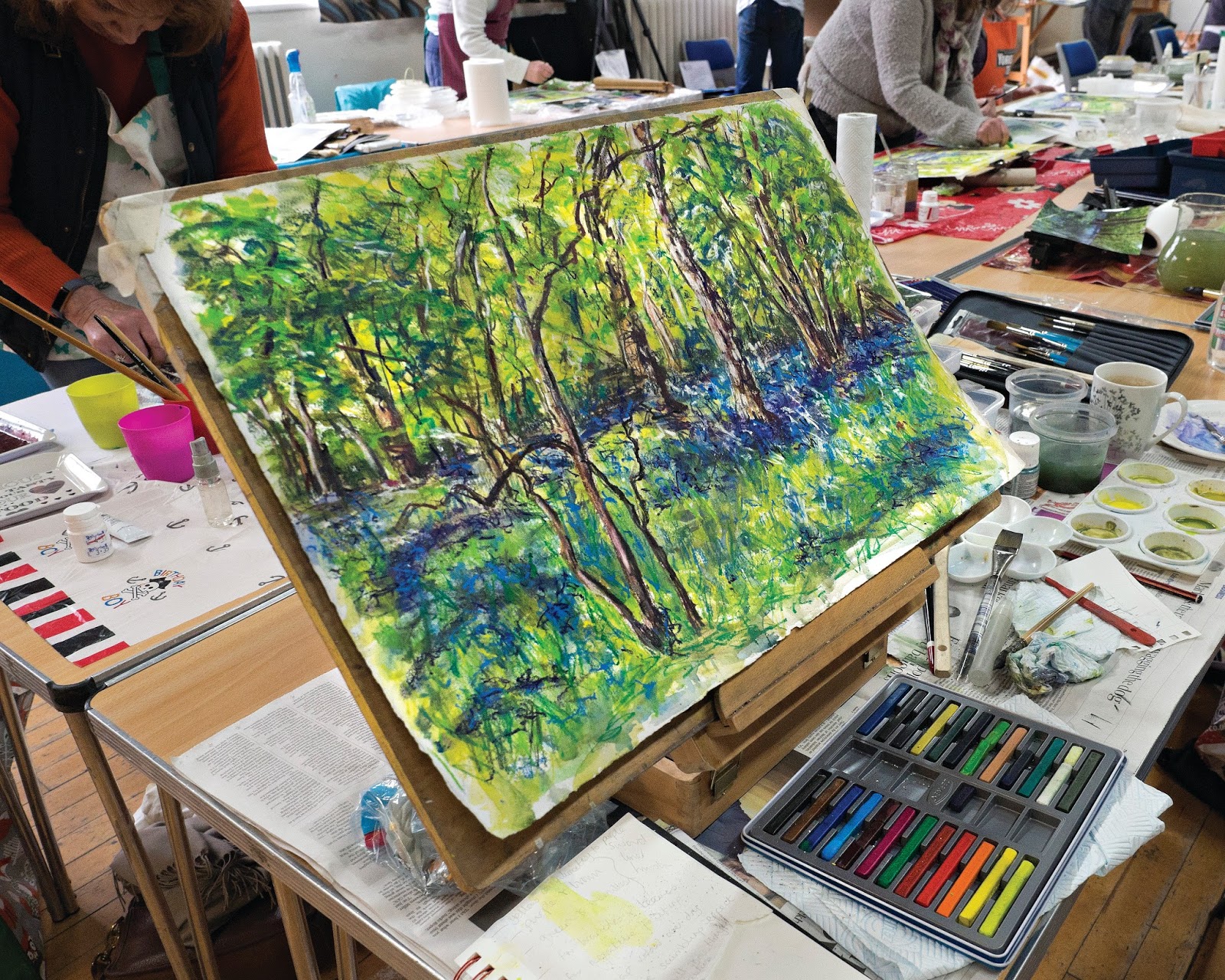 Robert Dutton Artist: Derwent Inktense workshop brighten everyones day!