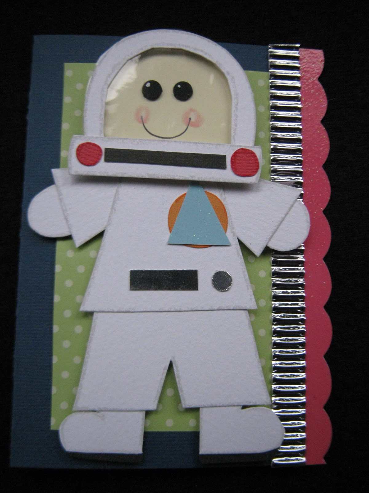 Heart Felt: Handmade astronaut card