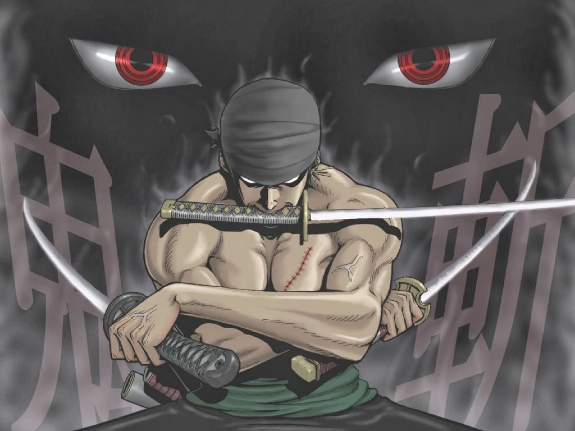 One Piece Wallpaper Zoro 3 Sword Style / Roronoa Zoro Three Sword Style ...