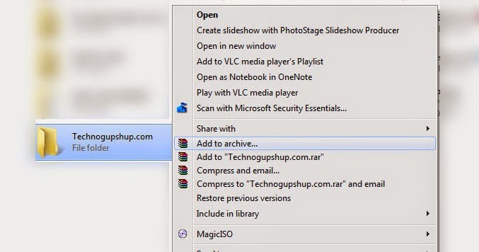 How to protect file with password to a RAR/ZIP file | TechnoGupShup ...