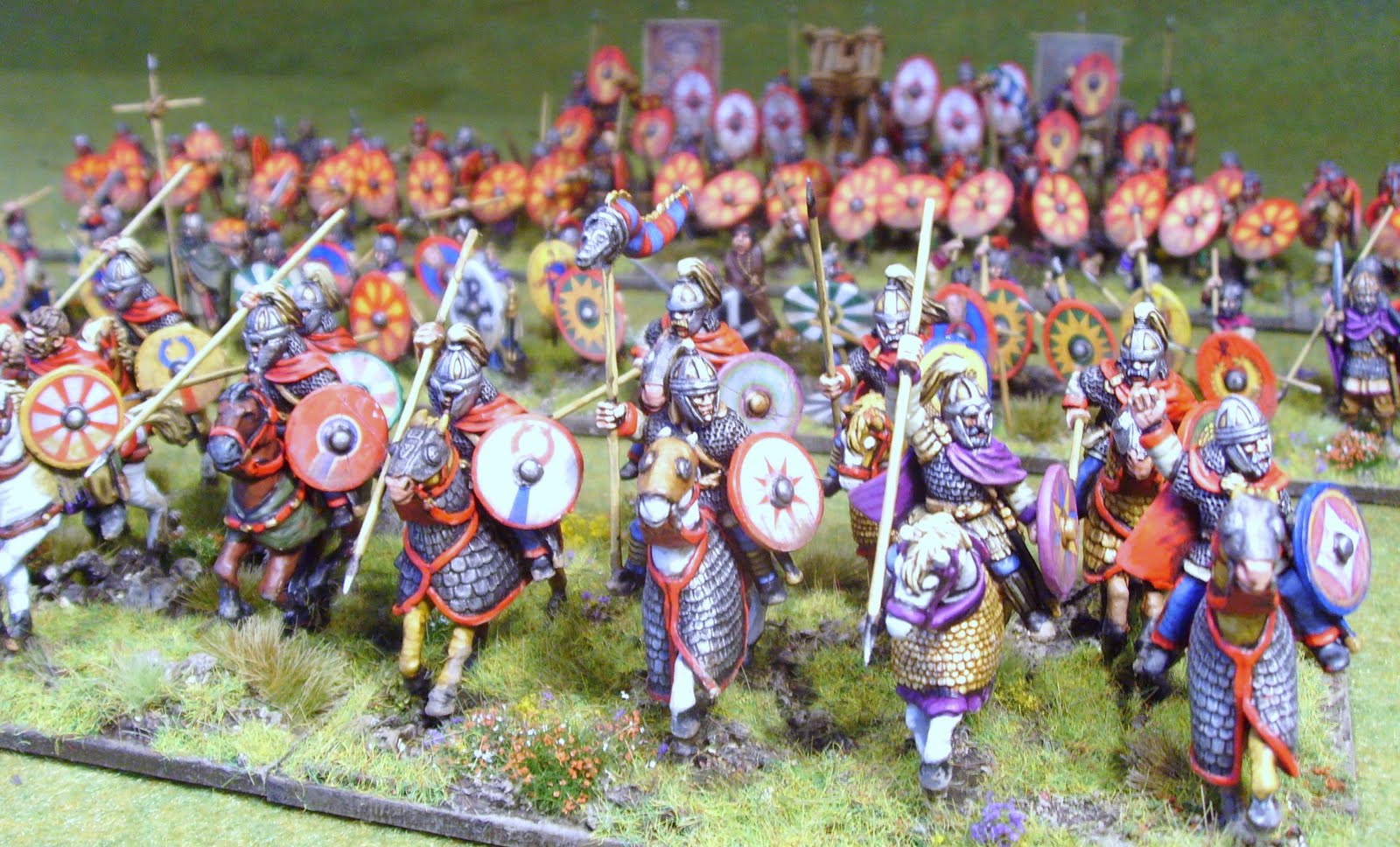 Glasgow Mini Blog: finished 28mm late roman army including camp