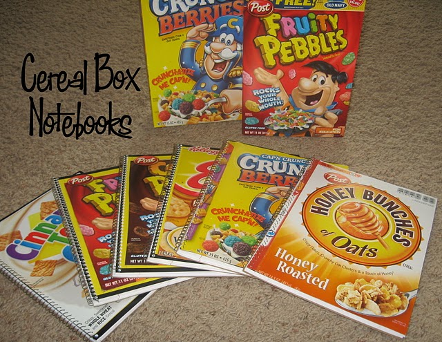 Creative Scrapbooking Divas: Tutorial: Upcycled Cereal Box Covers
