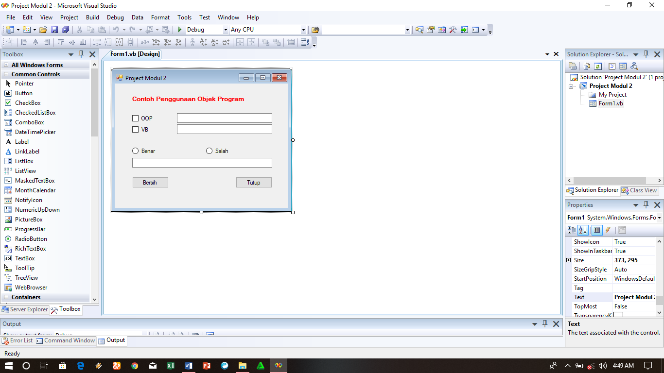 PERKENALAN DAN PERKEMBANGAN VISUAL BASIC 2008