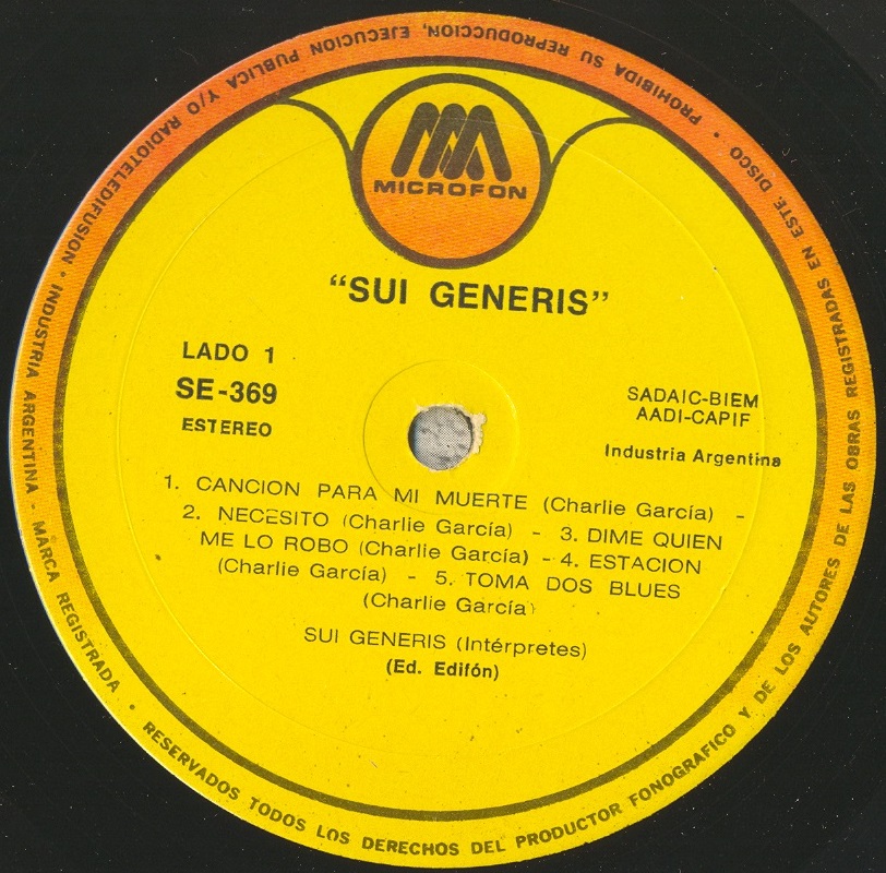 Los discos de Miguel: 0034 - Sui Generis - Vida (1972)