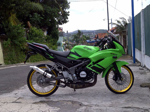 Modifikasi Ninja Rr Mono 250 150 Fi Full Fairing Bagus Sederhana Tapi ...