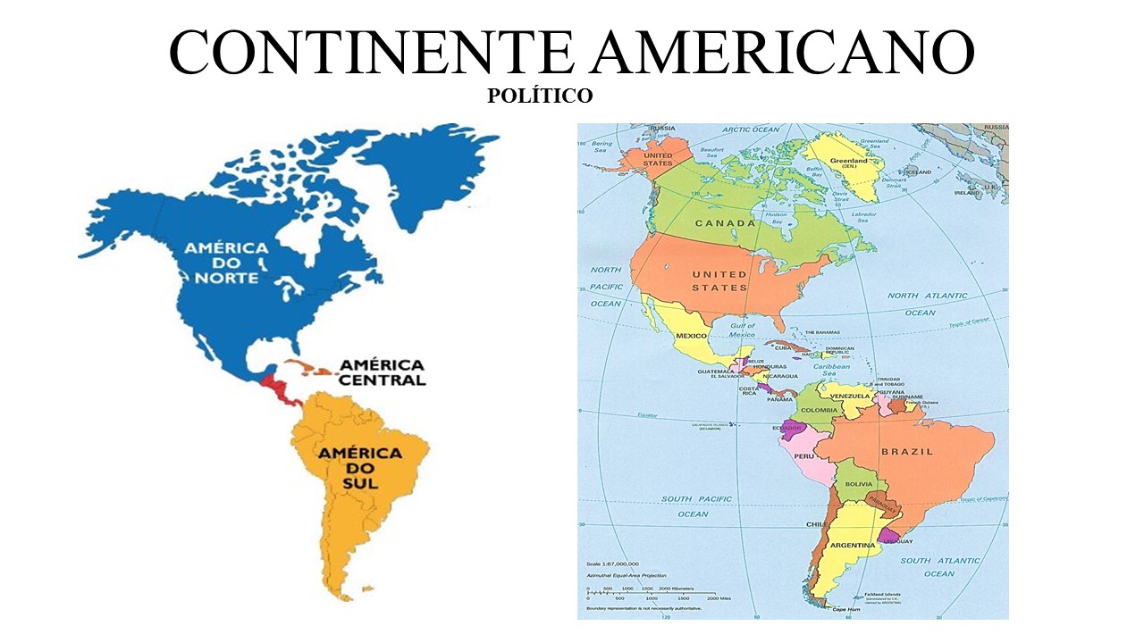 GEORNAL: CONTINENTE AMERICANO - POLÍTICO, RELEVO (geomorfológico com ...
