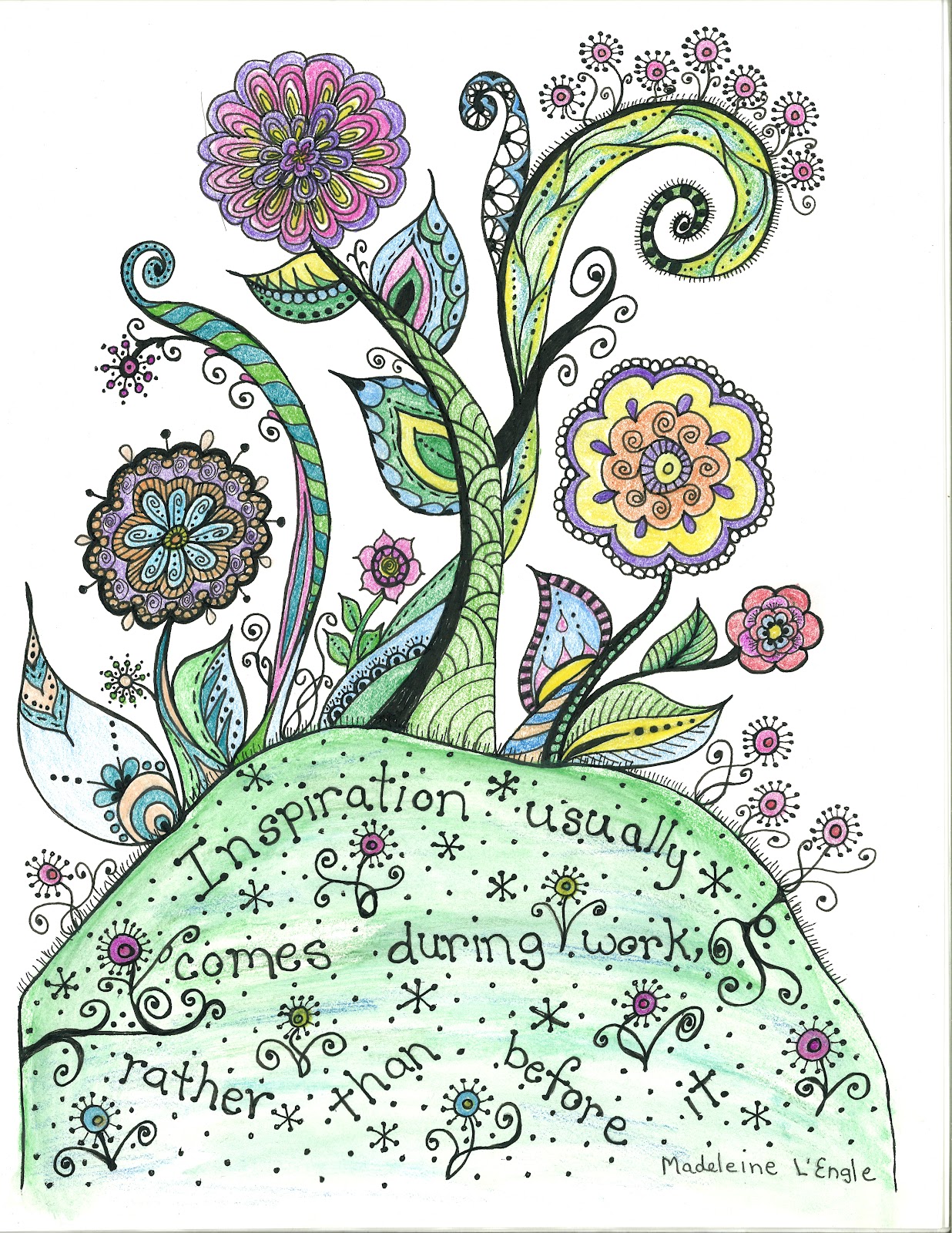 Clay In The Hands: Doodles, Quotes and Colors