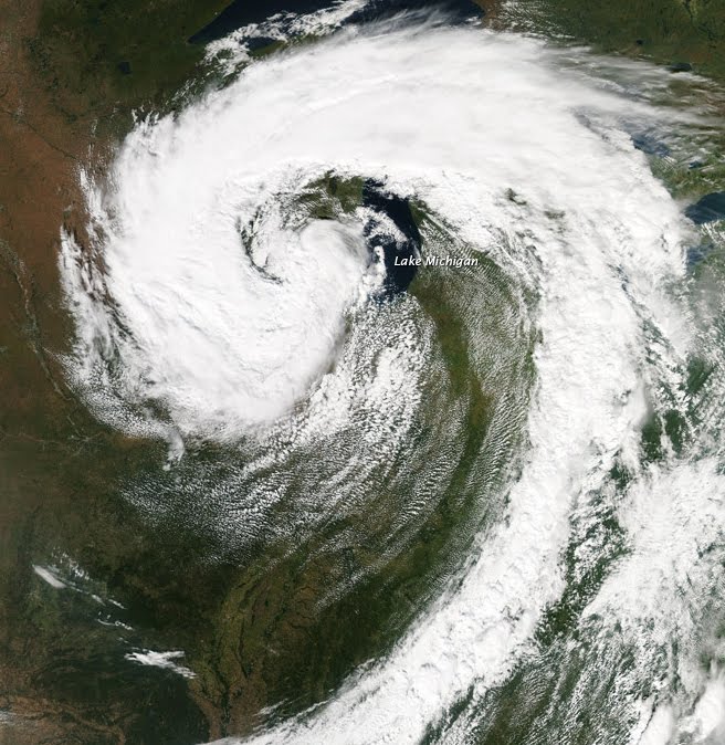 NASA Updates: Mid-Latitude Cyclone over the United States