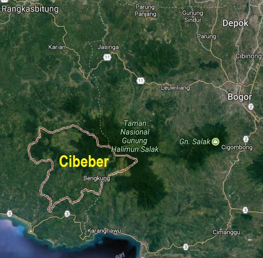 KotaKita.com: Peta Cibeber - Lebak
