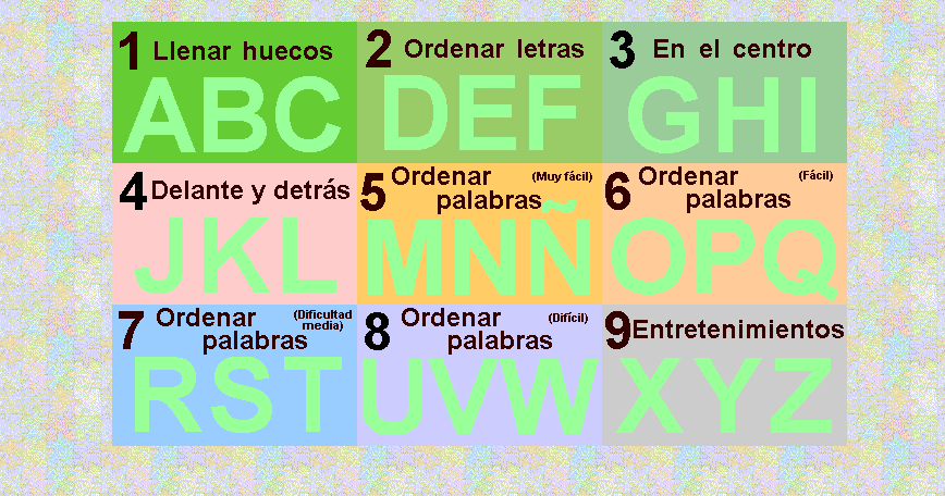 7mo Grado - VDS - 2021: Practicando el orden alfabético