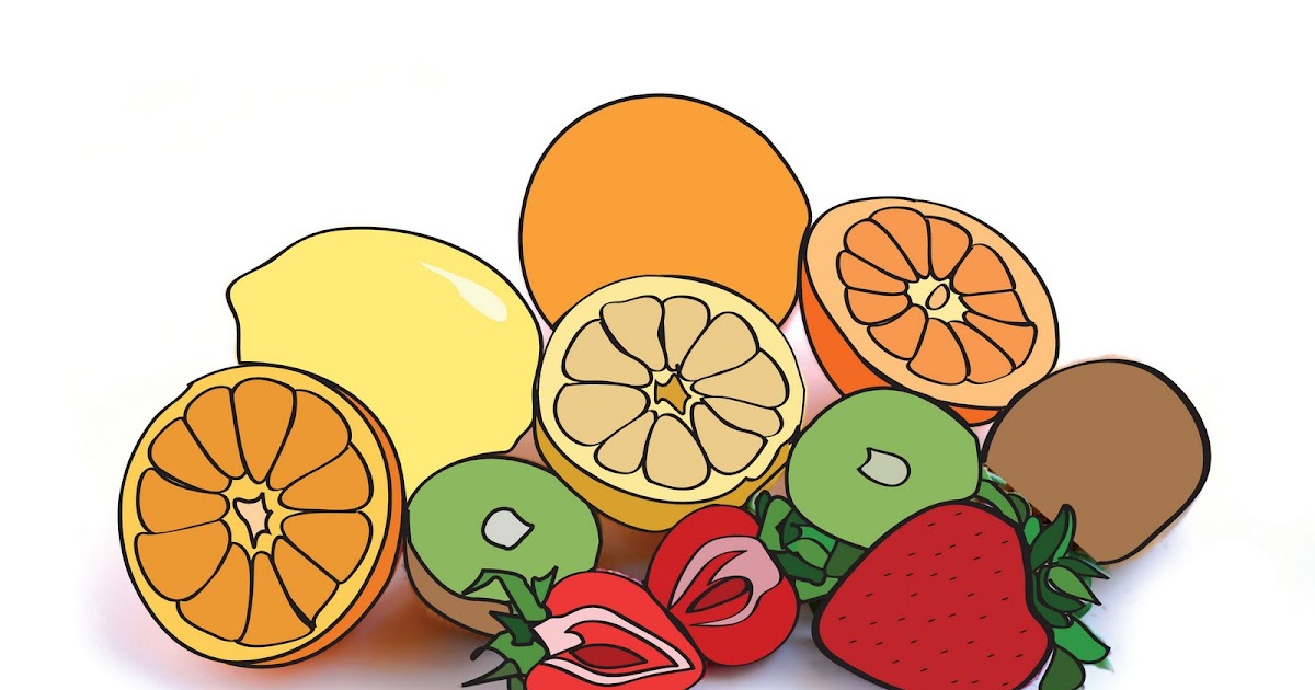 Drawing Of Fruits