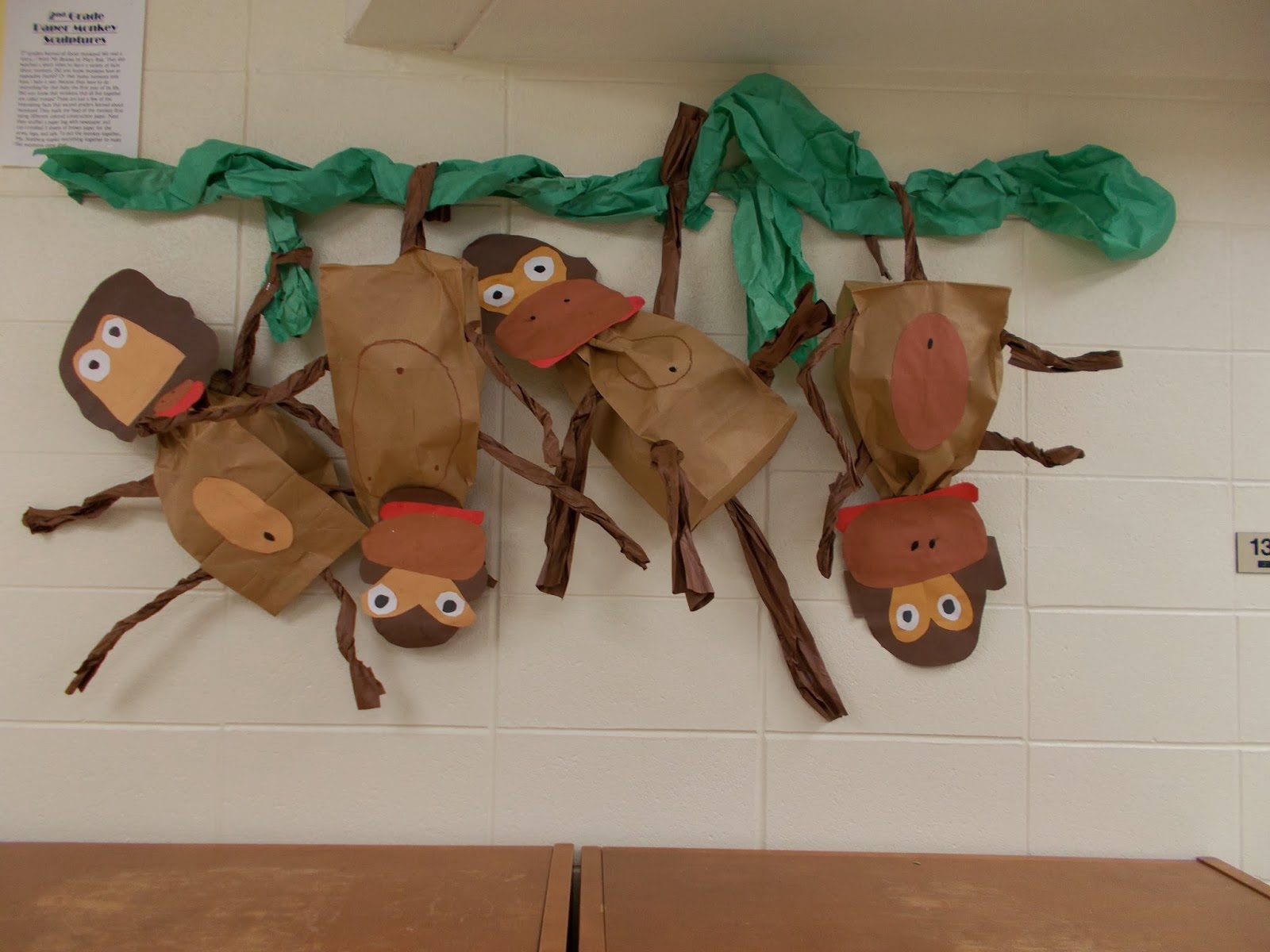 Mrs. Pierce's Polka Dot Spot: Paper Bag Monkeys