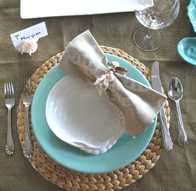 ciao! newport beach: beachy tablescape
