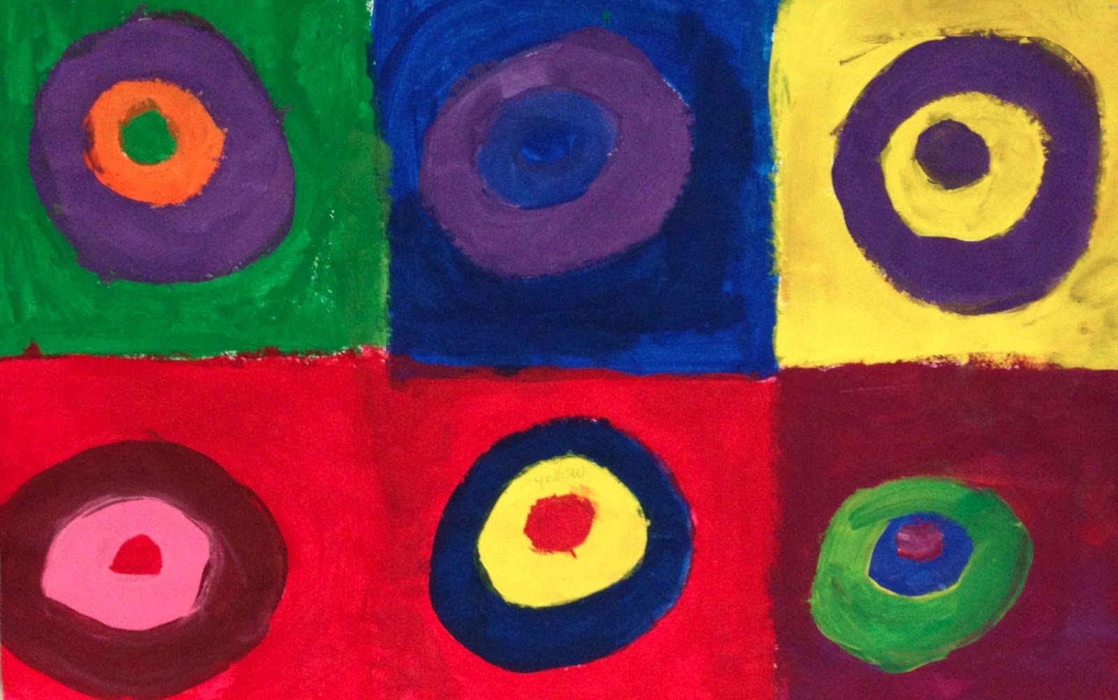 Art. Paper. Scissors. Glue!: Kandinsky Color Wheel
