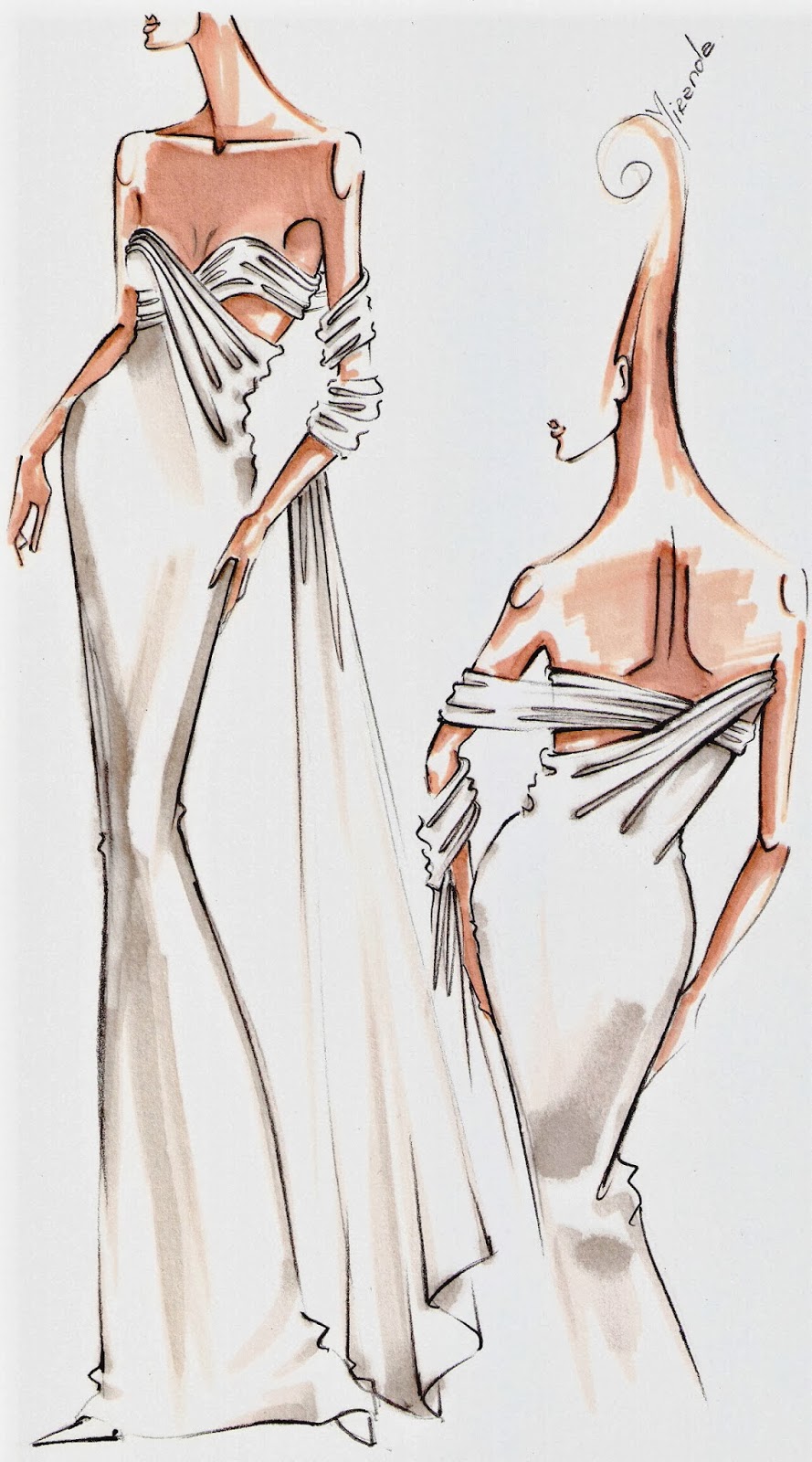 JOHN MIRANDA - Fashion Designer, N.Y.: IL MIO FIGURINO DI MODA...