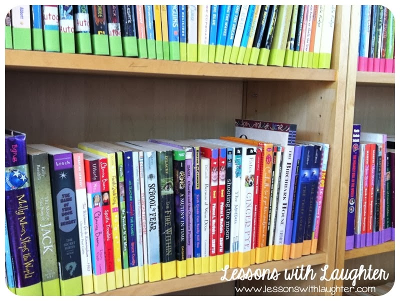 Lessons with Laughter: Color-Coded Classroom Library Organization
