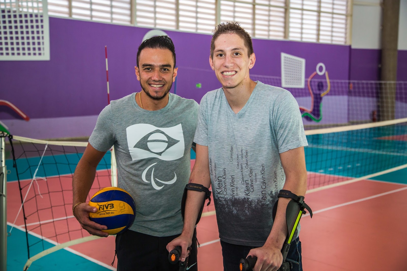 Ex-goleiro da Chapecoense, Jackson Follmann visita CT Paralímpico
