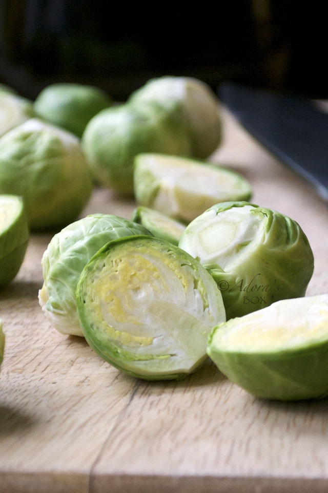 Adora's Box: BRUSSELS SPROUTS WITH PANCETTA AND CHESTNUTS