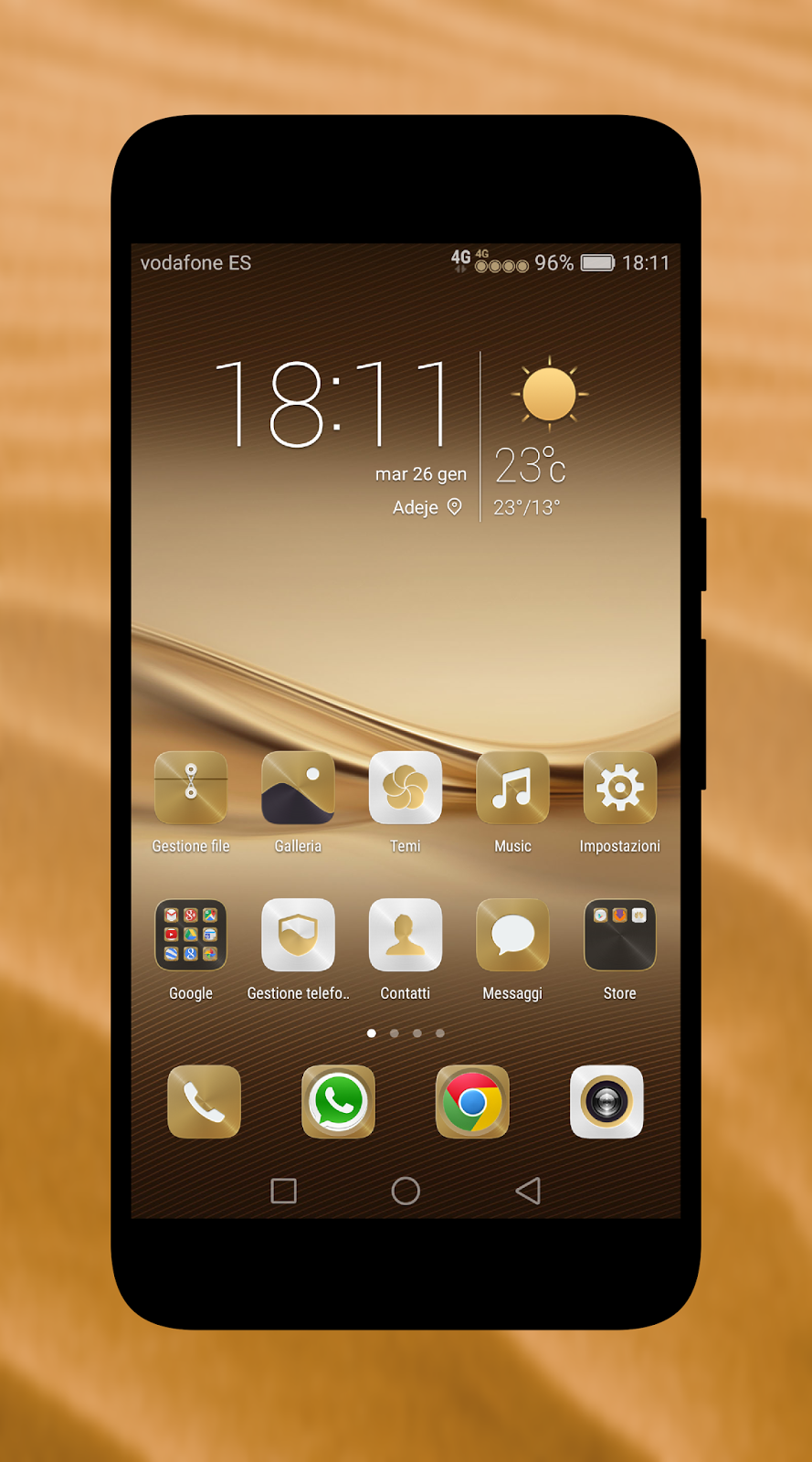 Best Huawei Themes: My Gold Stock Theme EMUI