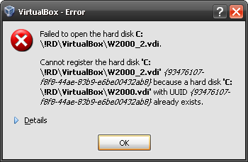 sql solace: VirtualBox - Change UUID