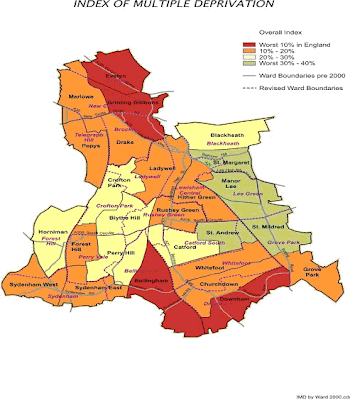 Lewisham Map Region Political | Map of London Political Regional