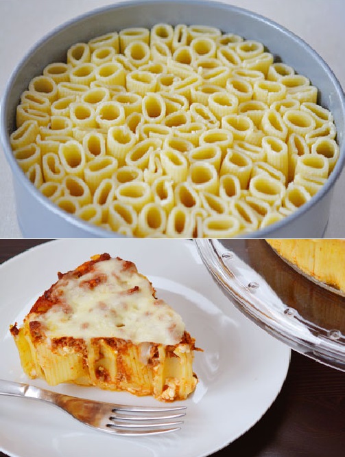 Exclusive Food: Three Cheese Italian Rigatoni Pie