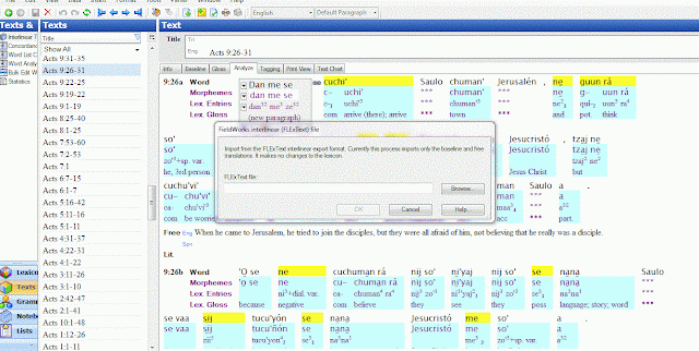 Working linguist blog: SayMore to FLEx