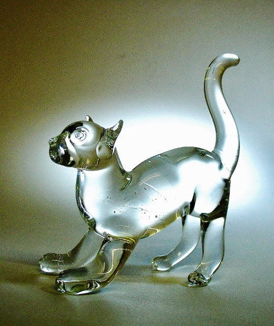 Glassbloggery: Glass cat