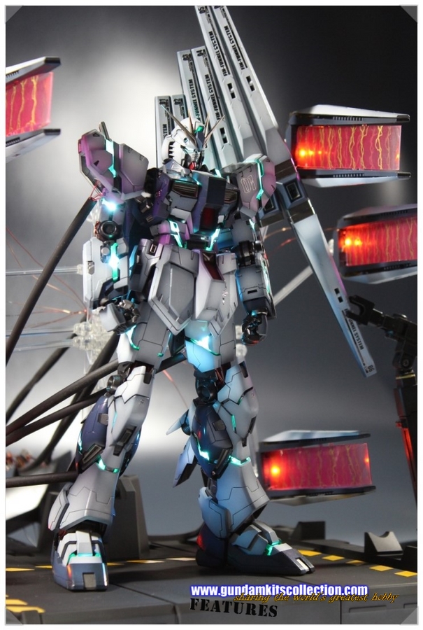 Custom Build: MG 1/100 nu Gundam Ver. Ka + LED