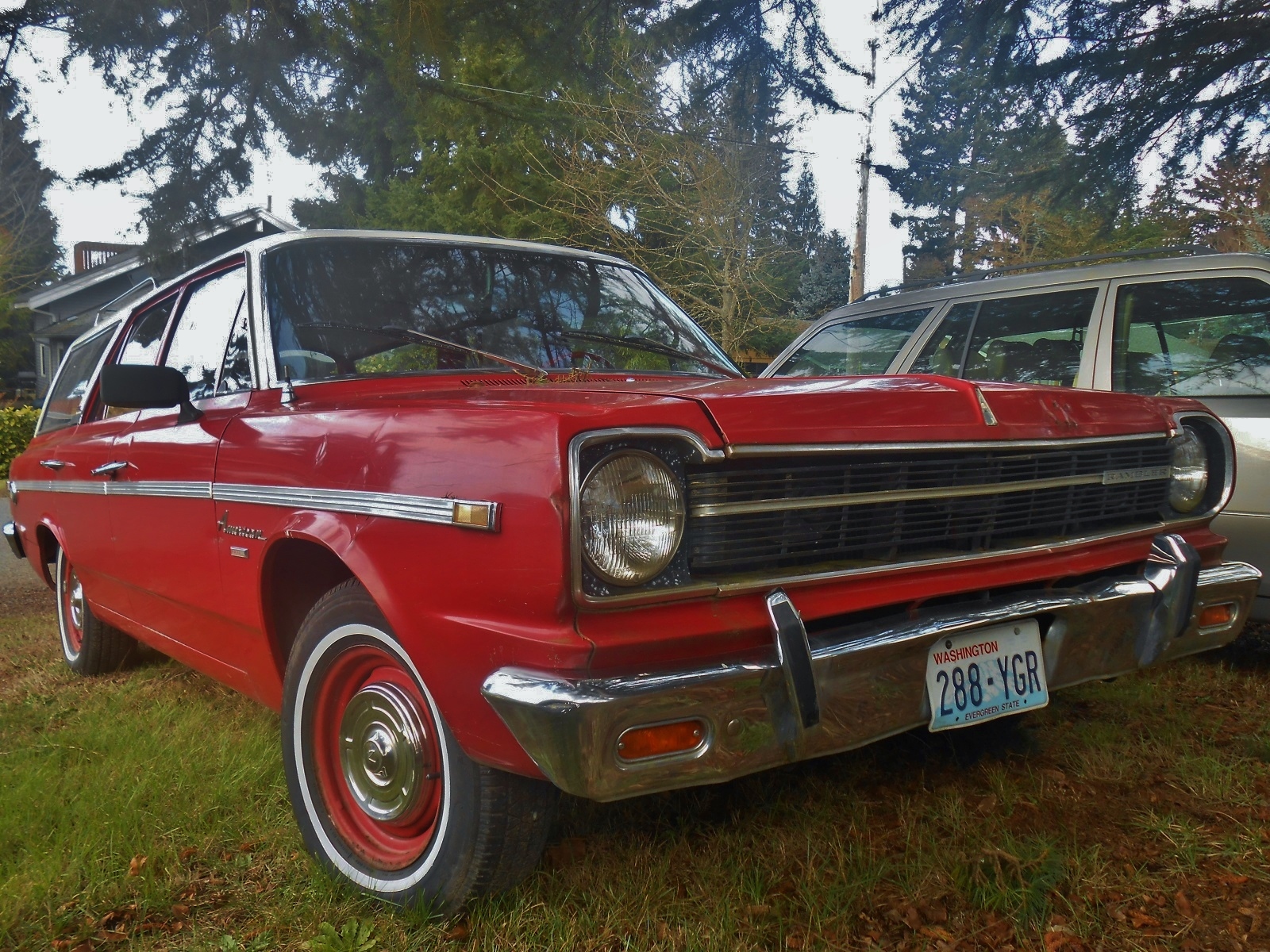 Seattle's Parked Cars: 1968 Rambler American 440 Station Wagon