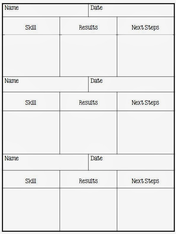 Easy Assessment Tracking - Classroom Freebies