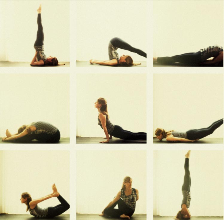 The asana sequence from Rishikesh