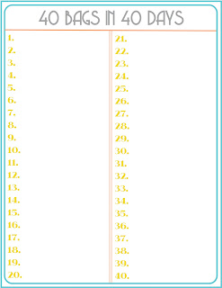 sugartotdesigns: 40 Bags In 40 Days