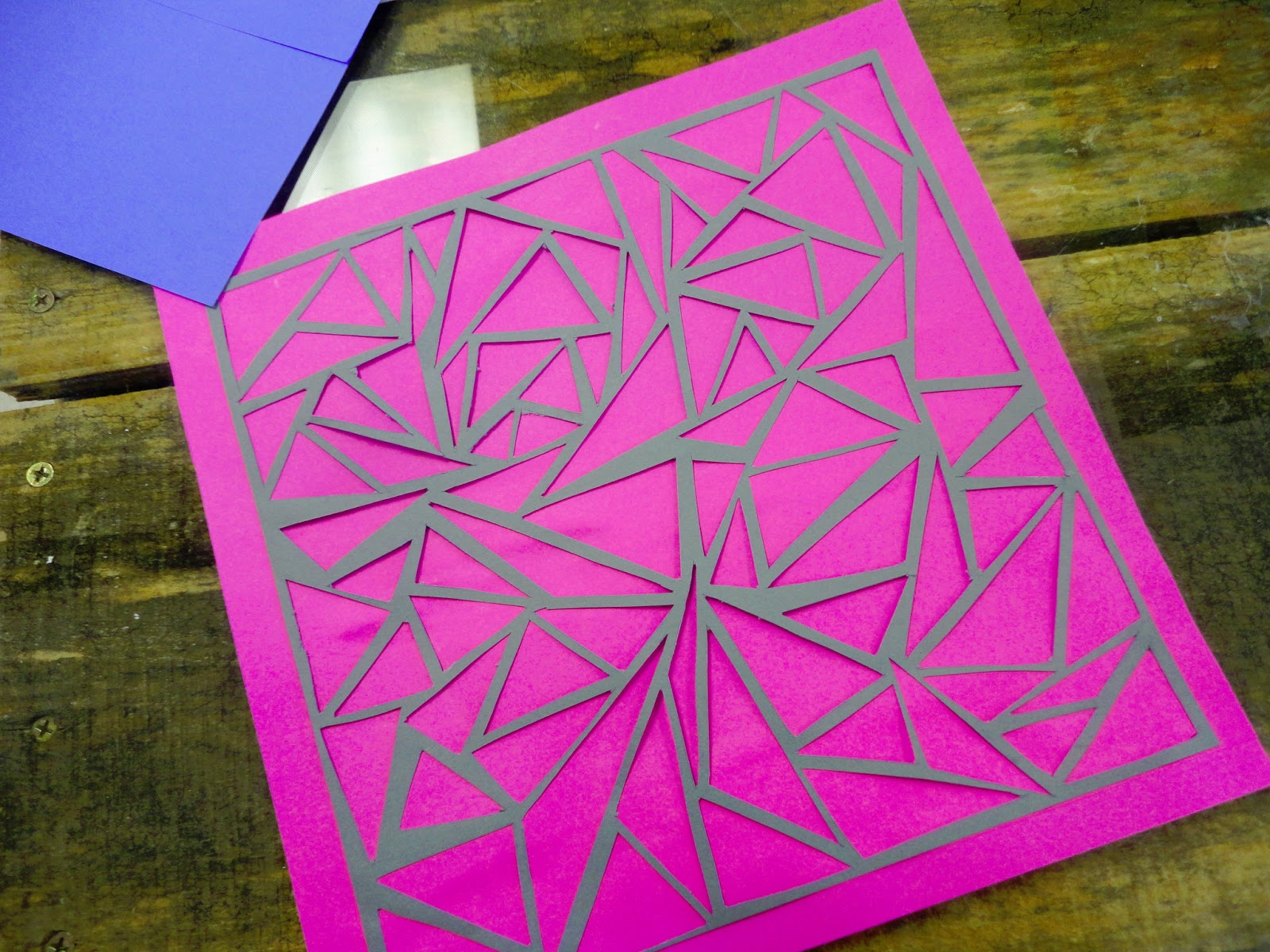 art actually: paper cut design.