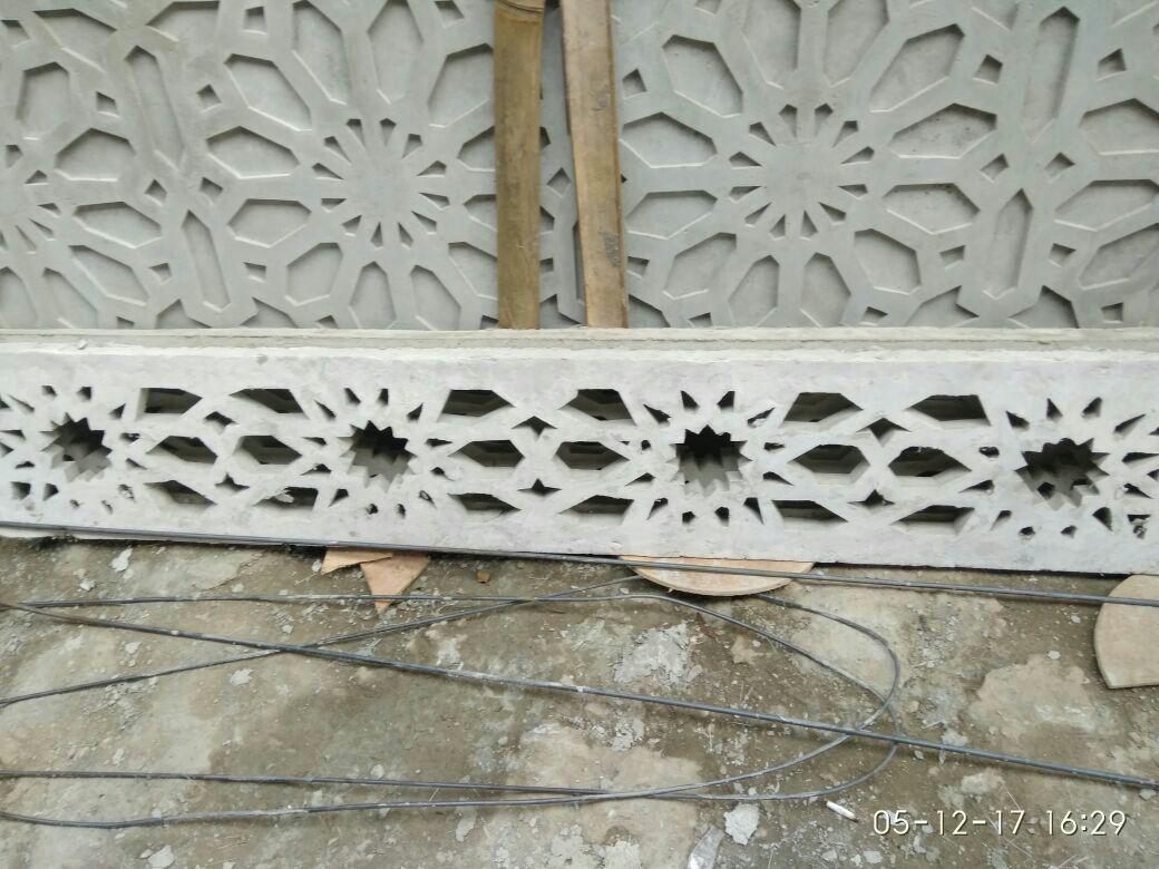 grc krawangan motif bunga