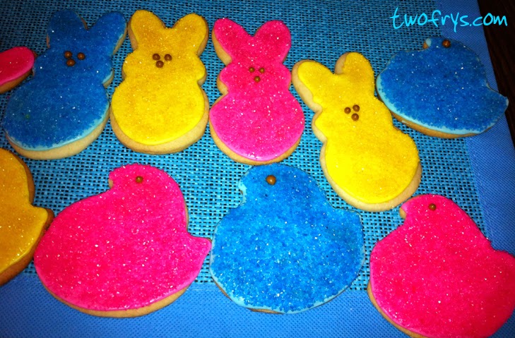 Two Frys: Easter Egg and Peeps Sugar Cookies