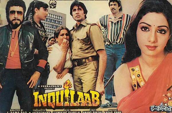 Sridevi: Amitabh Bachchan and Sridevi in Inquilaab (1984)