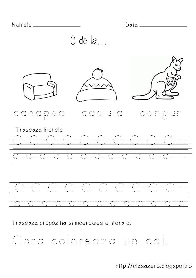 Clasa pregatitoare: Fise litere