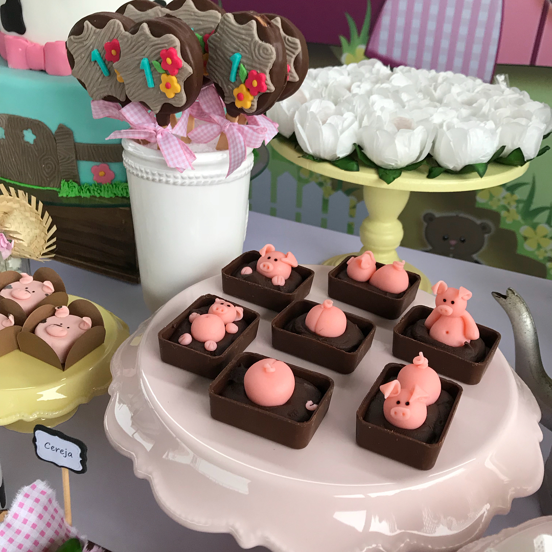 Festa de 1 ano com o tema Fazendinha Rosa! — Guia Tudo Festa - Blog de ...
