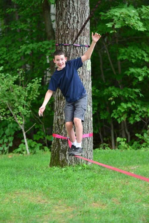 What is a slack line?