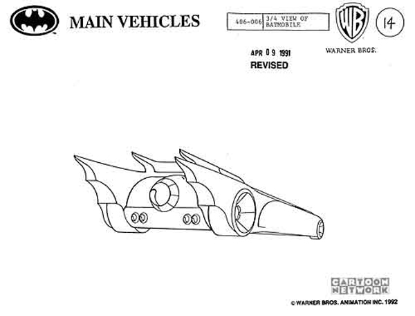Living Lines Library: Batman (TV Series 1992–1995) - Model Sheets: Props