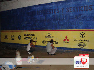 Mantas Publicitarias Nicaragua: Rotulación en Pared - Autolote Blandón