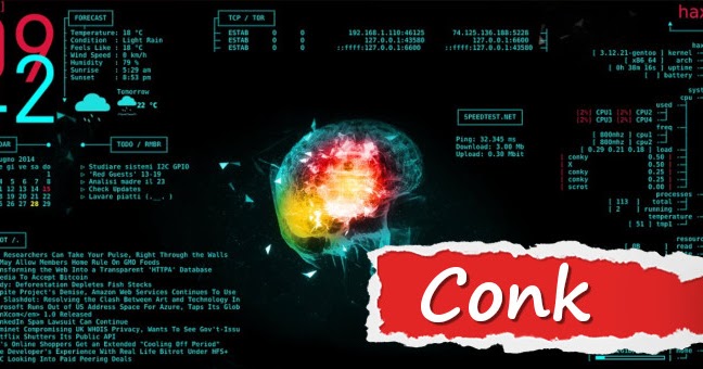 Conky monitor de sistema - Andeons - Além de bits e bytes